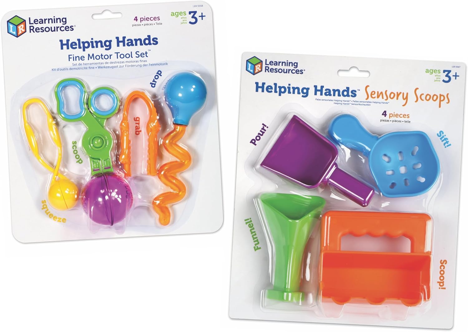 Amazon.com: Learning Resources Fine Motor Skill Toys Bundle - Helping ...