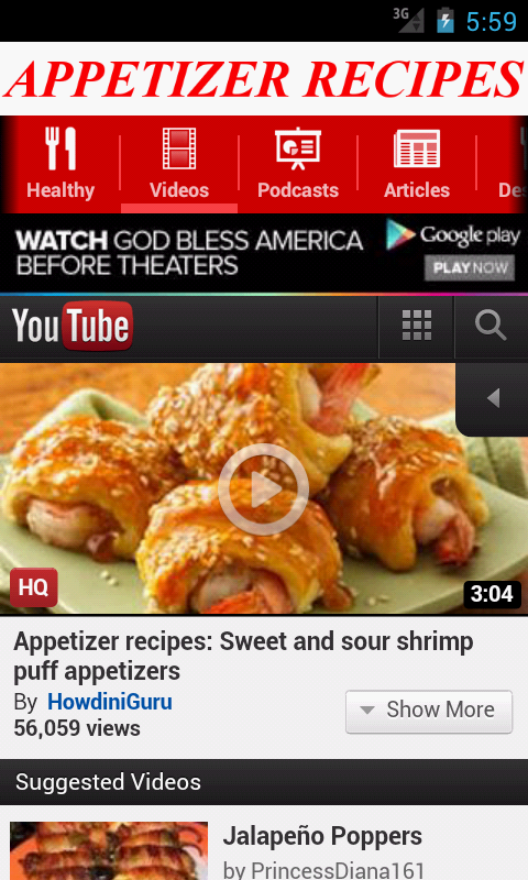 Appetizer Recipes - App on Amazon Appstore
