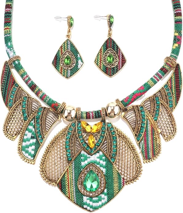 Amazon.com: YAZILIND African Jewelry Sets for Women Boho Tribal Retro ...
