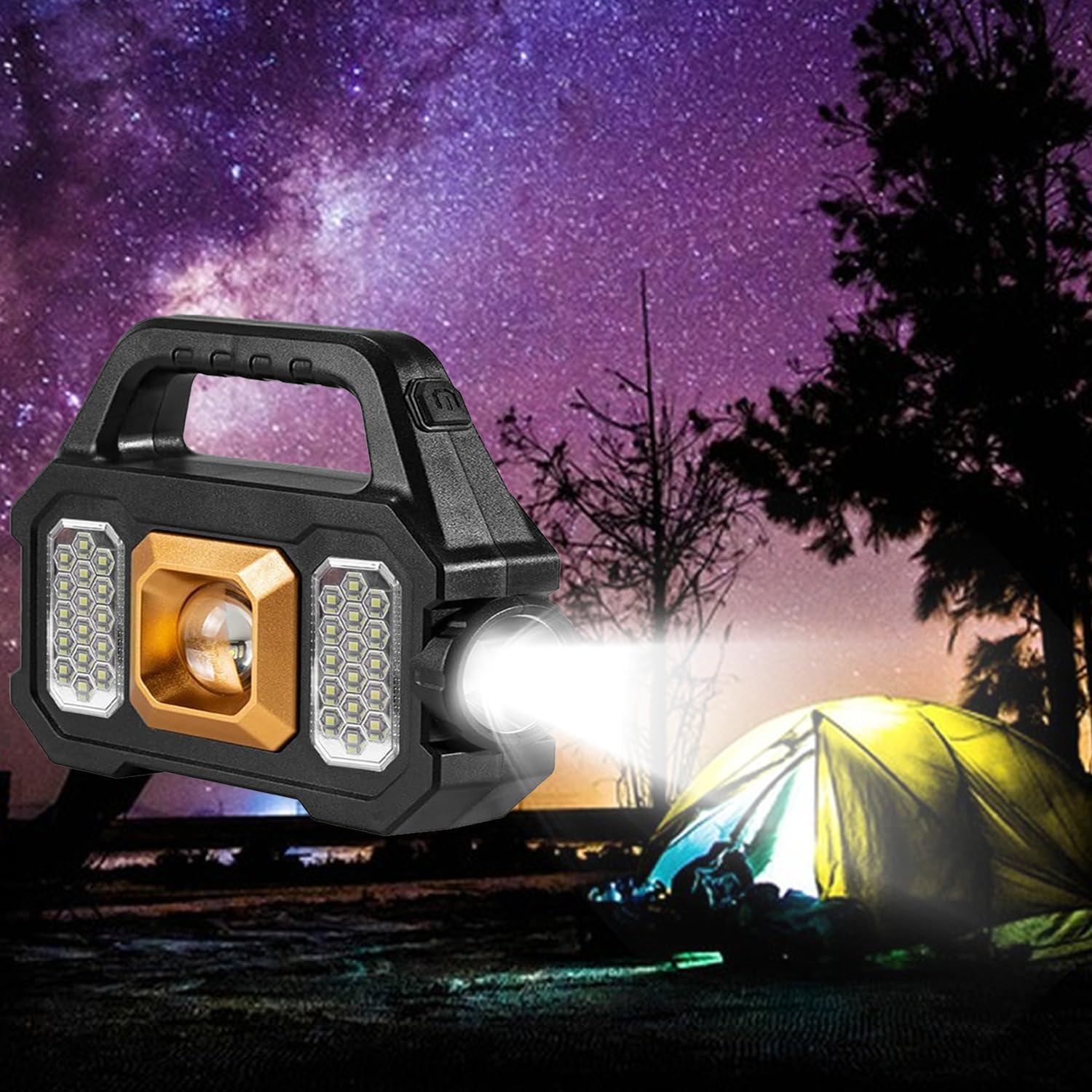 Rechargeable Handheld Light with USB - LED Lights,6 Speeds Dimmable ...