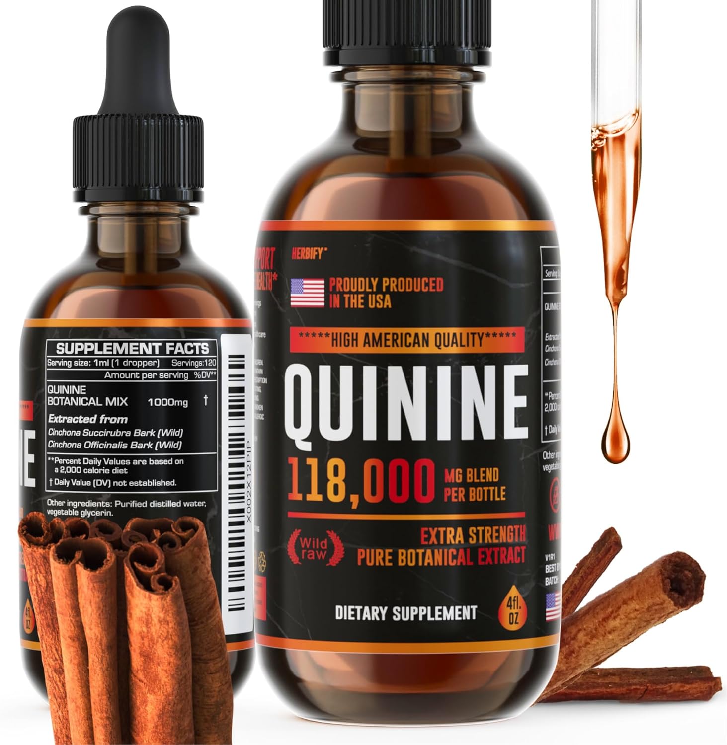 Amazon.com: HERBIFY Quinine Tincture - Quinine Liquid Extract for ...
