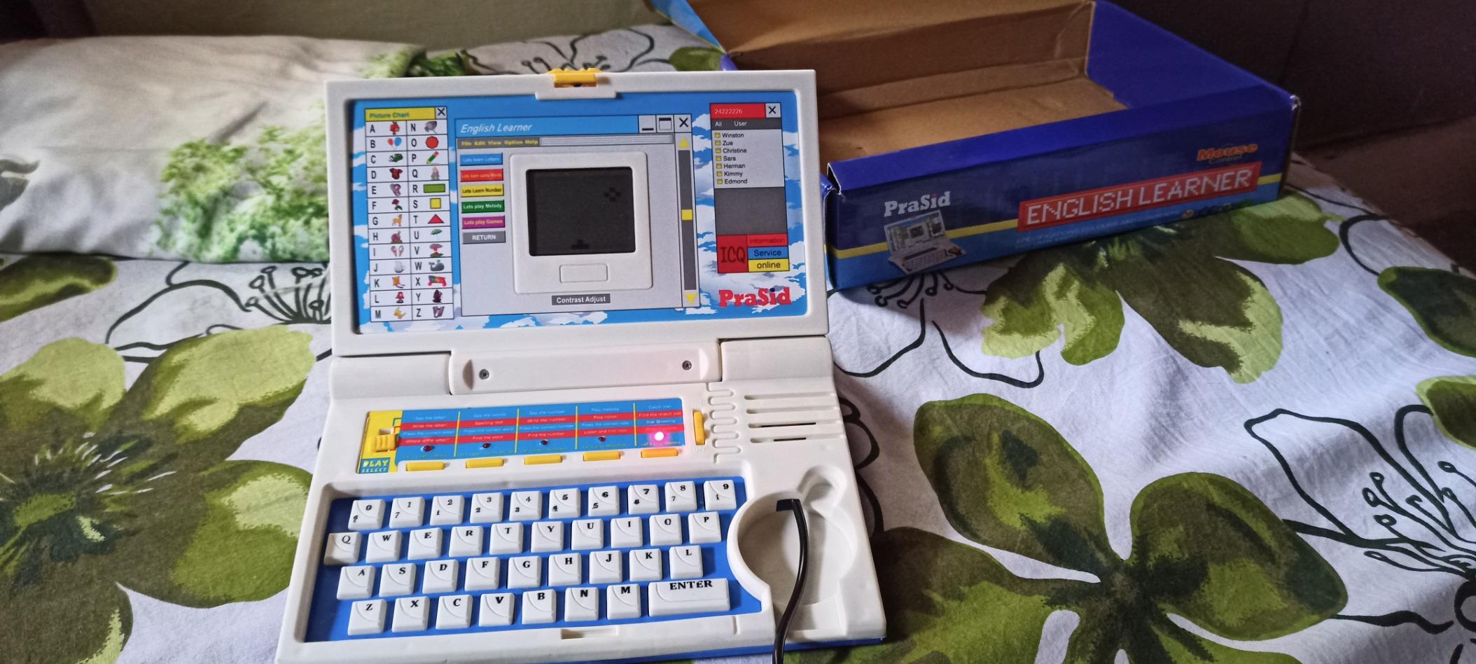 Prasid Kids English Learner Computer Toy Educational Laptop, Blue ...