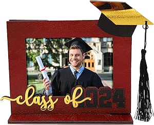 SINGOMON Graduation Picture Frame Congrats Grad Picture Frame Class of ...