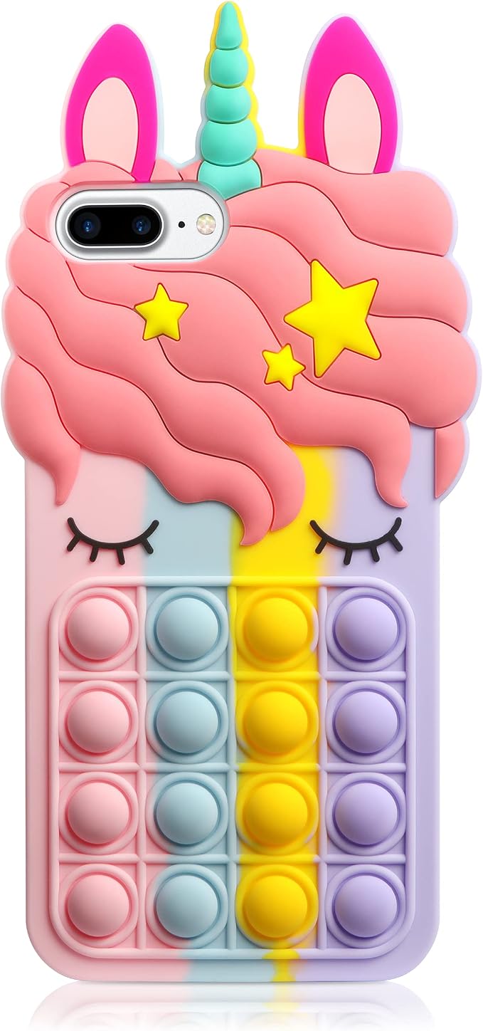 Amazon.com: HoneyAKE Fidget Toys Phone Case for iPhone 8 Plus Case ...