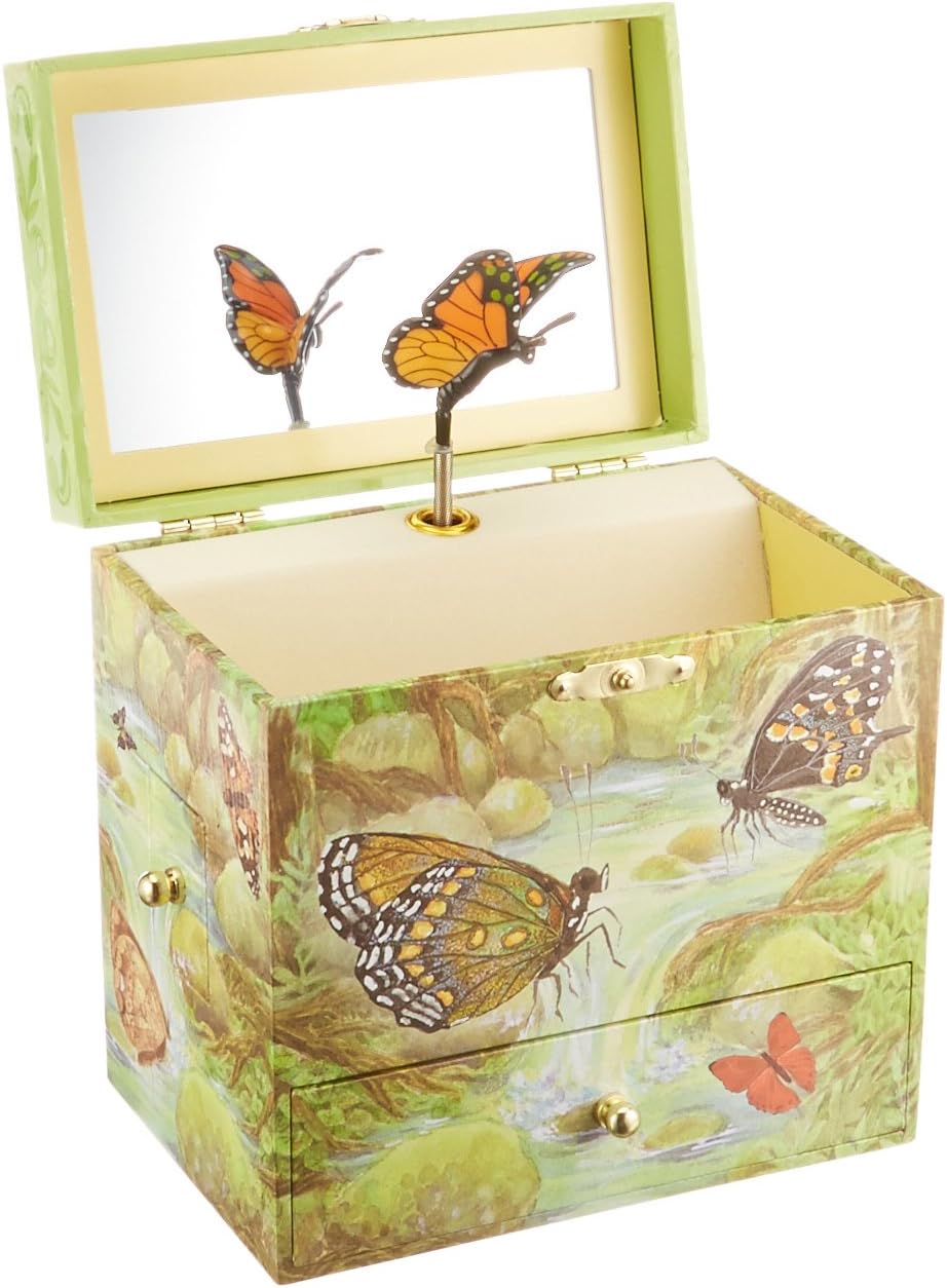 Amazon.com: Enchantmints Monarchs Butterfly Music Jewelry Box ...
