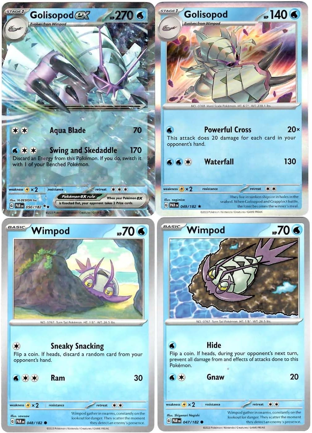Amazon.com: Golisopod ex 050/182 - Paradox Rift - Double Rare - Pokemon ...