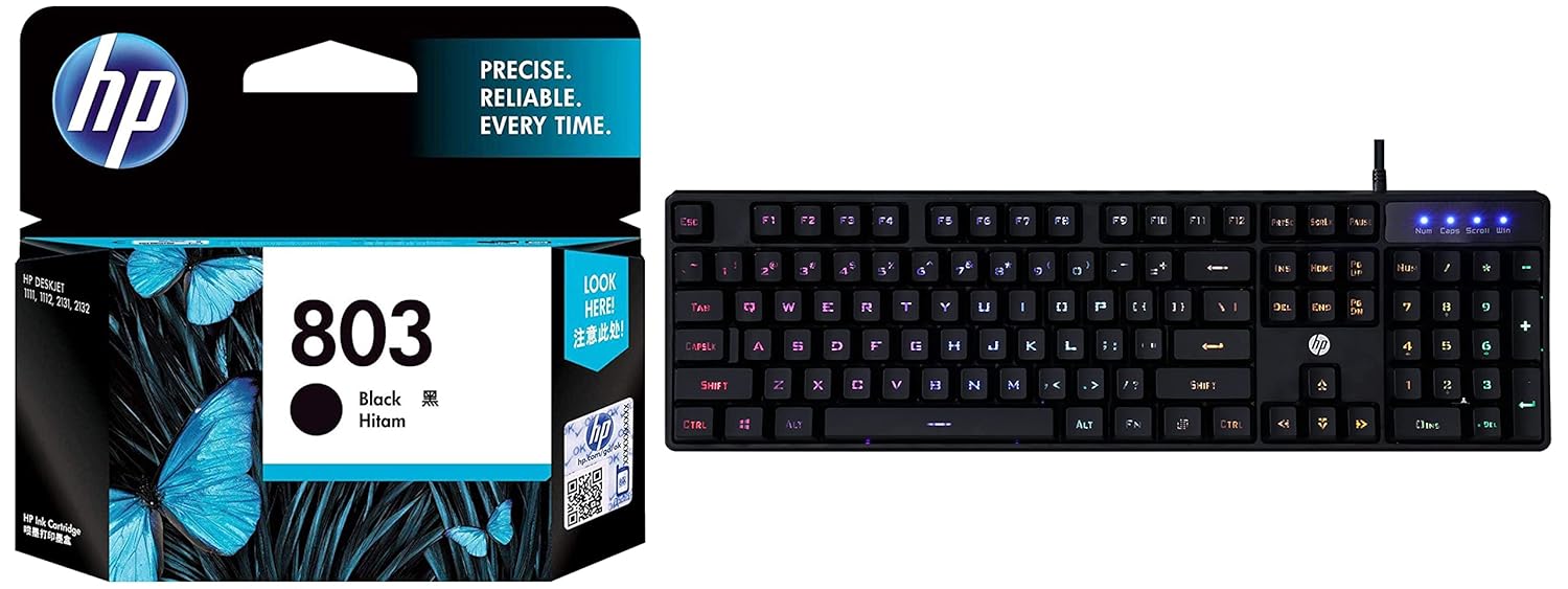 Amazon.in: Buy HP K300 Backlit Membrane Wired Gaming Keyboard with ...