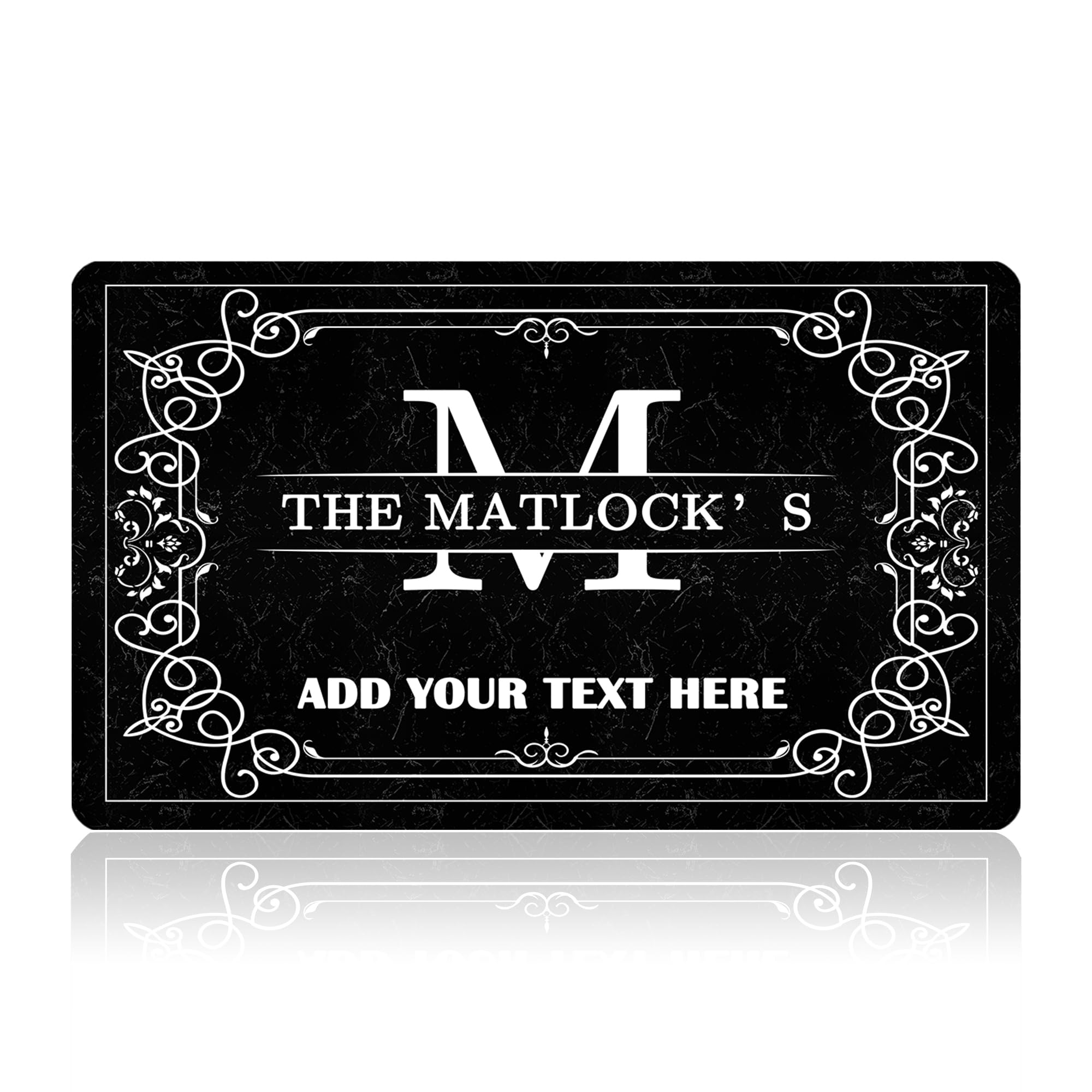 Amazon.com: Differ More Customized Monogram Welcome Mats Outdoor for ...