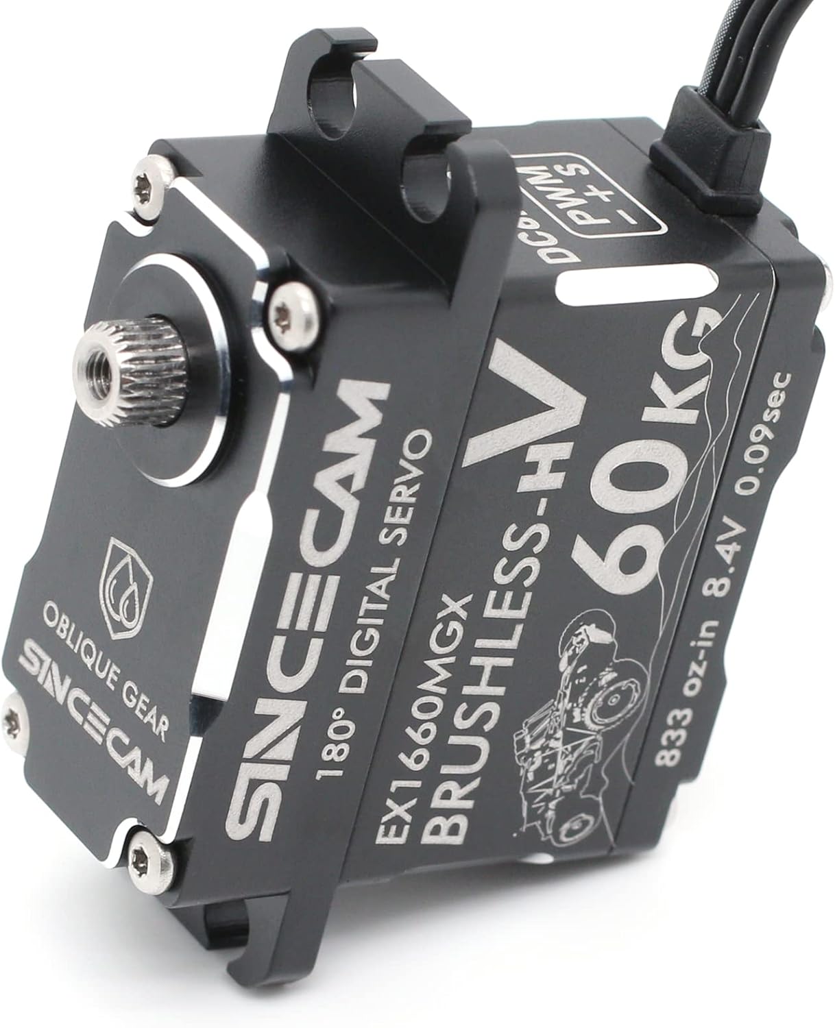 Amazon.com: Sincecam 60kg Digital Rc Steering Servo 8.4V Waterproof ...