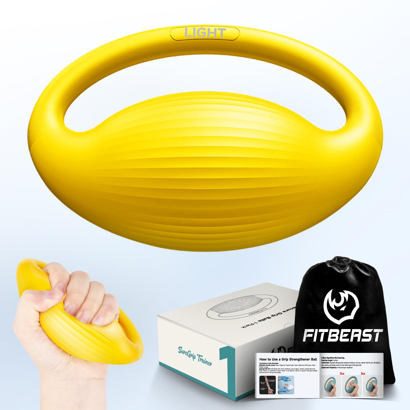 Snapklik.com : FitBeast Stress Balls For Adults - Light Resistance ...
