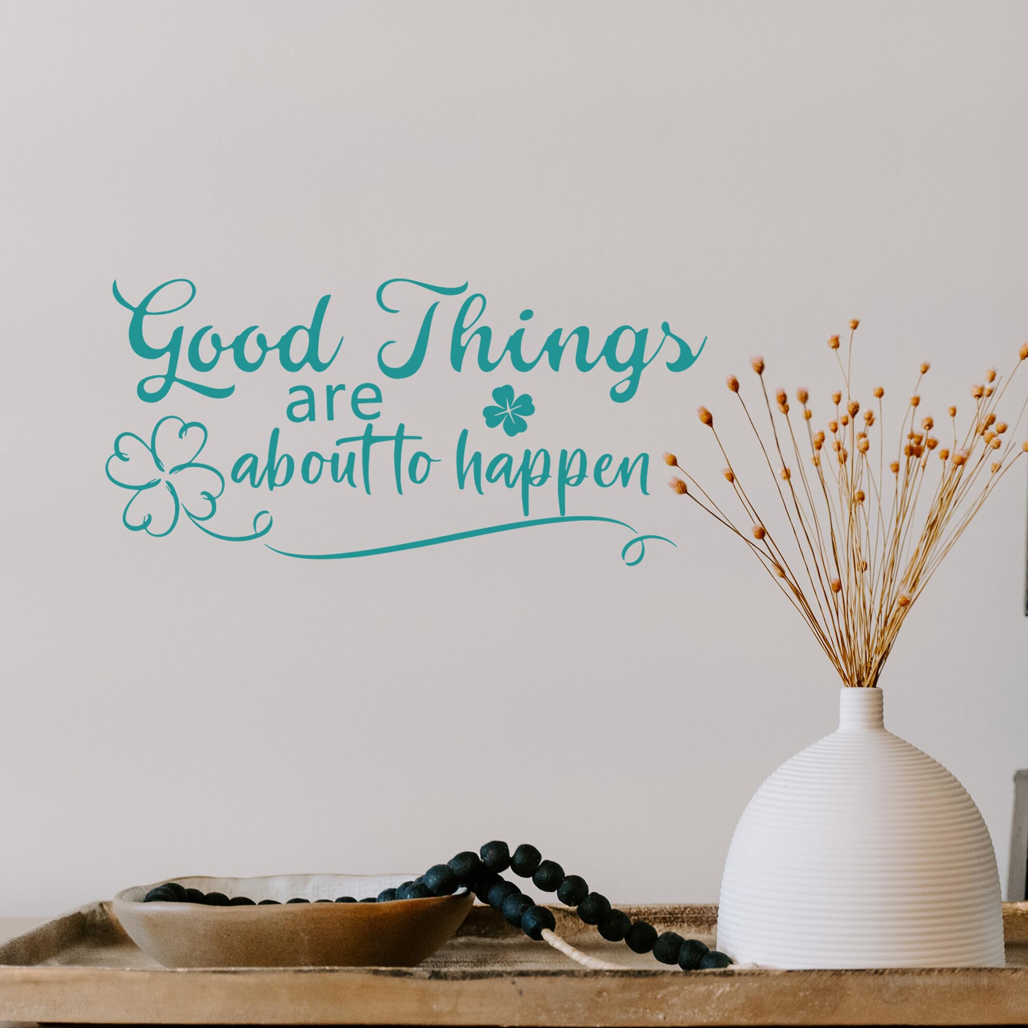 Amazon.com: Turquoise Inspirational Wall Decals Vinyl Motivational ...