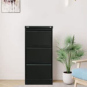 RIGID Heavy Duty Steel Filing Cabinet, Curved Shape 0.7mm Thickness 3 ...