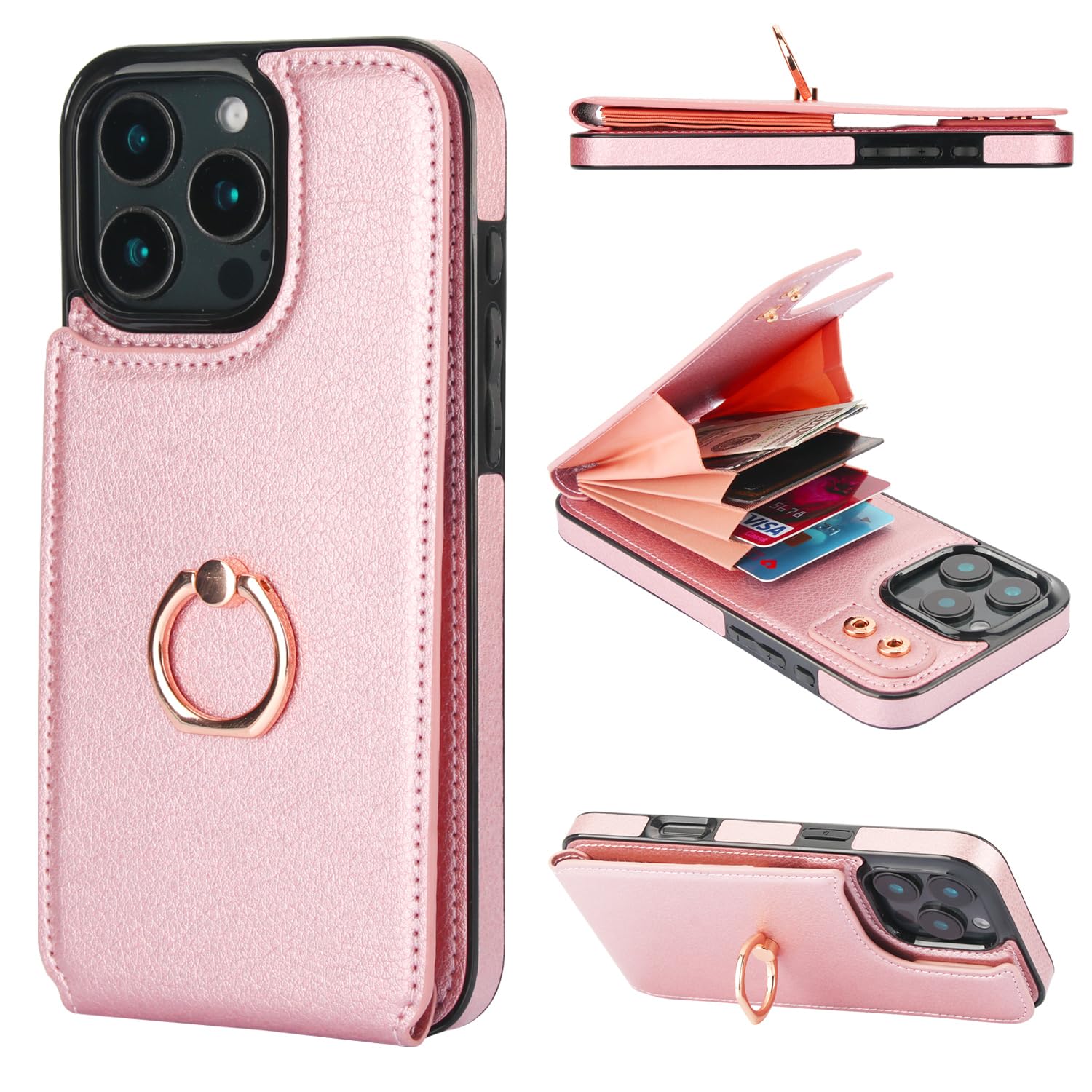 Amazon.com: Folosu Compatible with iPhone 16 Pro Max Case Wallet with ...