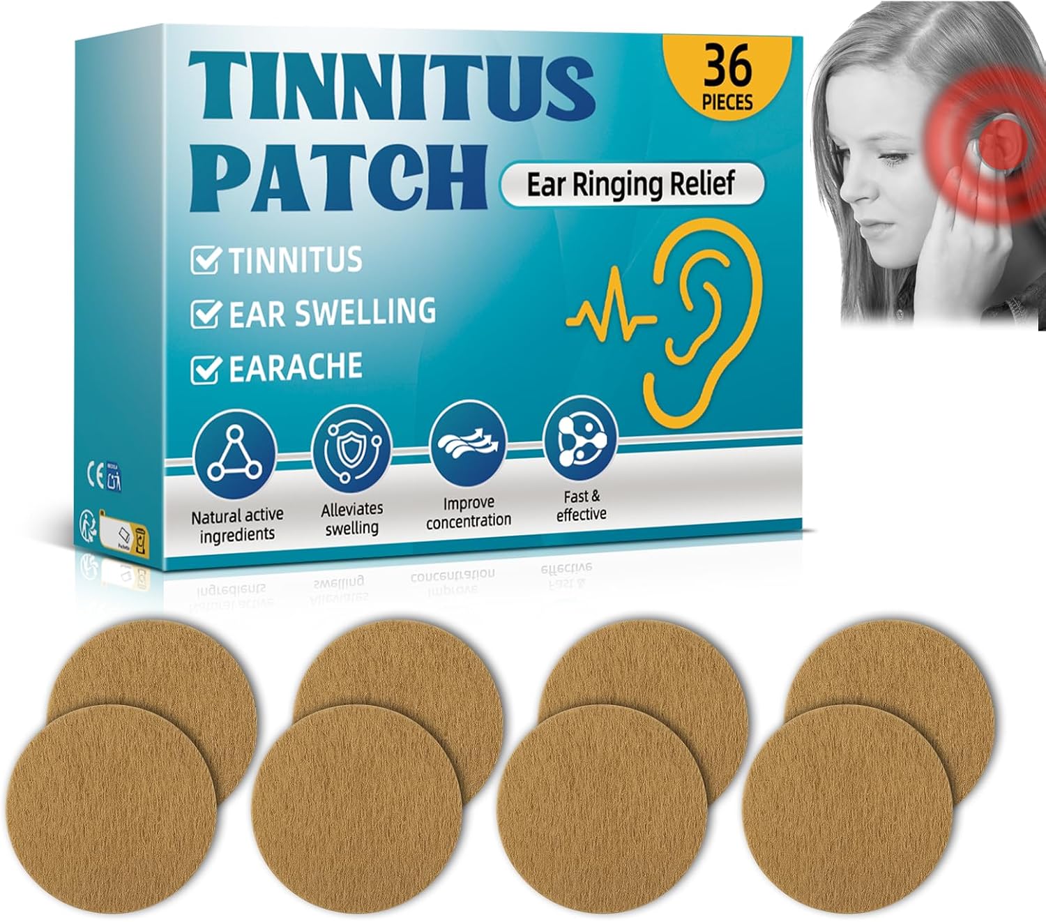 Vereclue Tinnitus Relief for Ringing Ears (36Pcs) - Natural Herbal ...