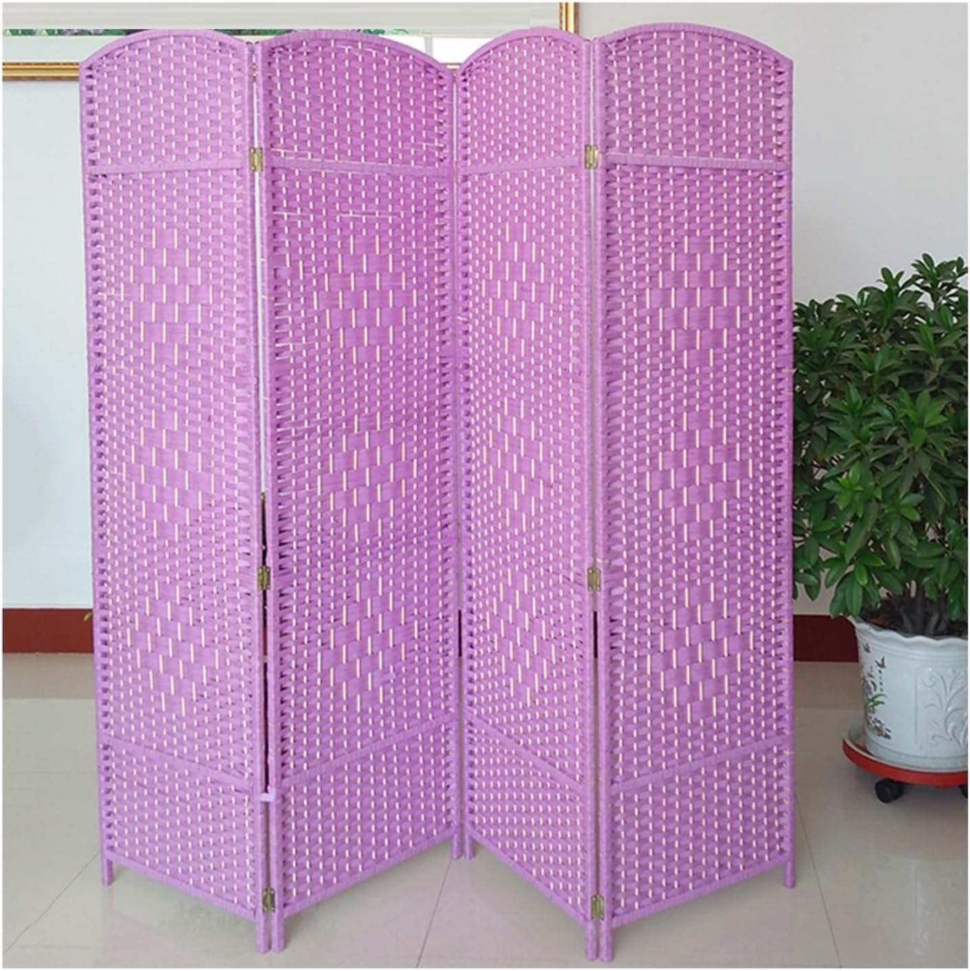 Amazon.com - XLIHAWY 3 Panel Room Divider, Rattan Woven Wooden Folding ...