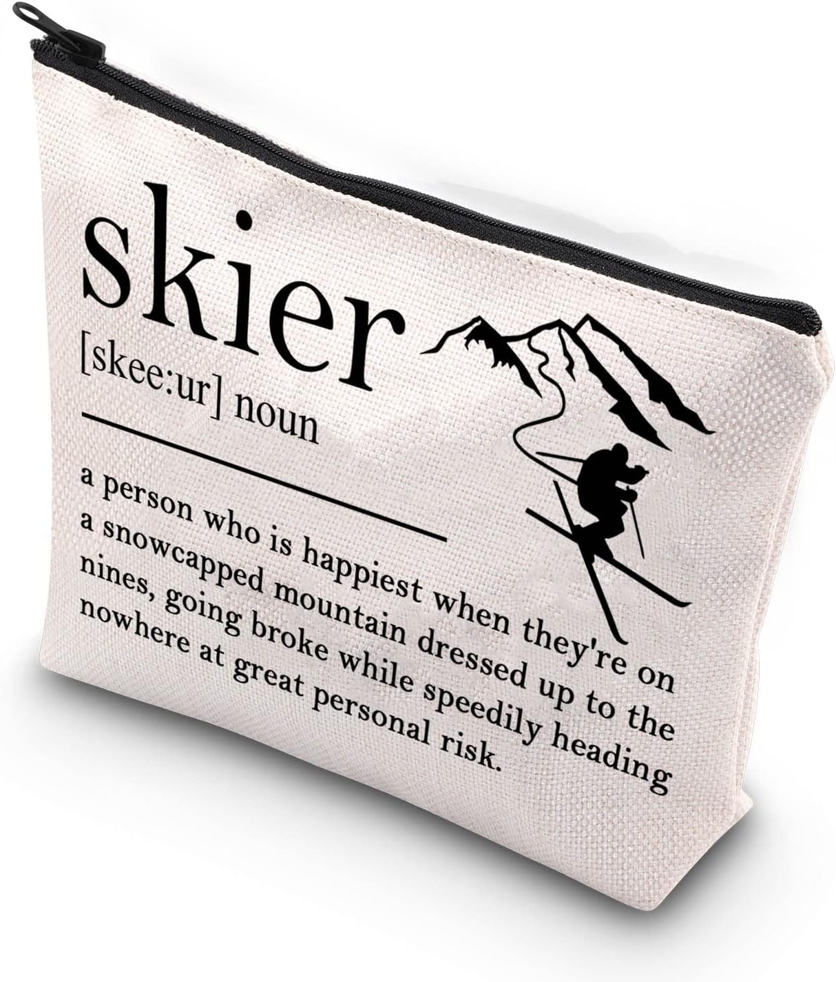 Amazon.com: Cross Country Ski Gift Ski Coach Makeup Bag Skiing Team ...