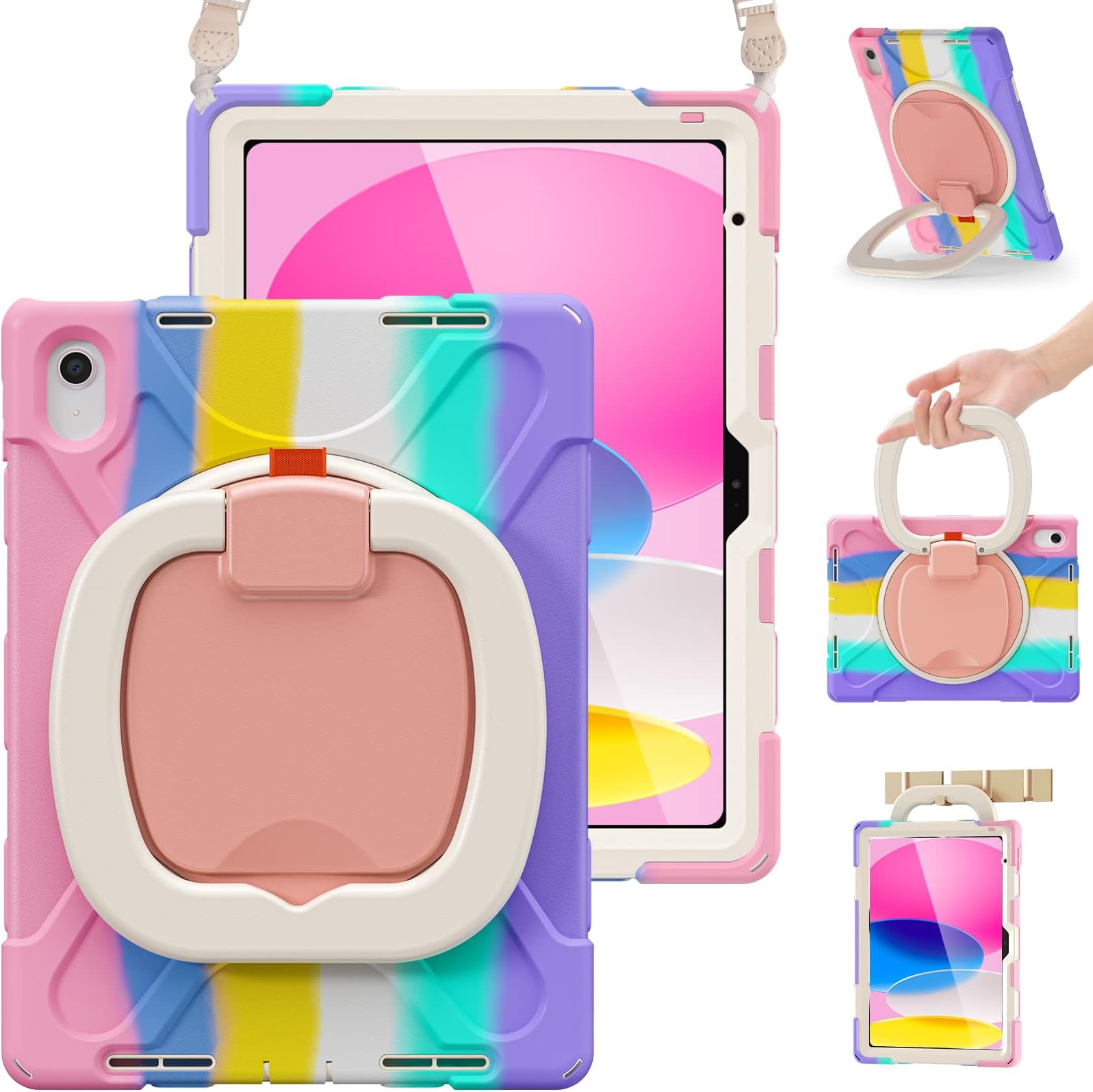 Amazon.com: SUPFIVES Case for iPad (A16) 11th/10th Generation 2022/2025 ...