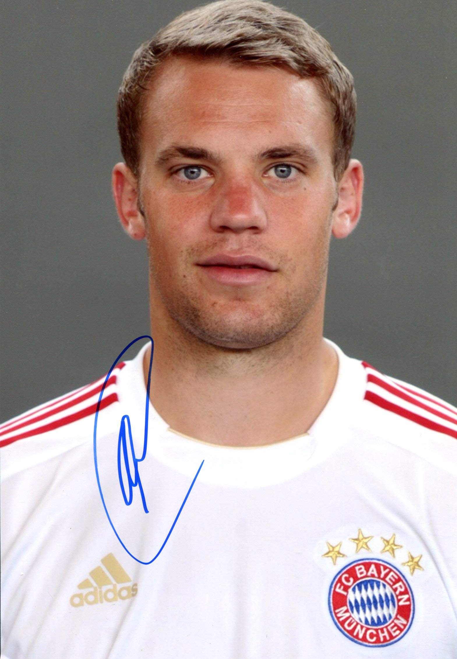 Manuel Neuer Goalkeeper Bavaria Munich Autograph In Person Signed Photo ...