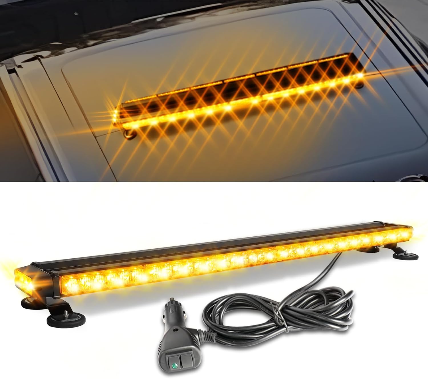 COLIGHT COB LED Beacon Light 43 inch Emergency Light Magnet Roof Top ...