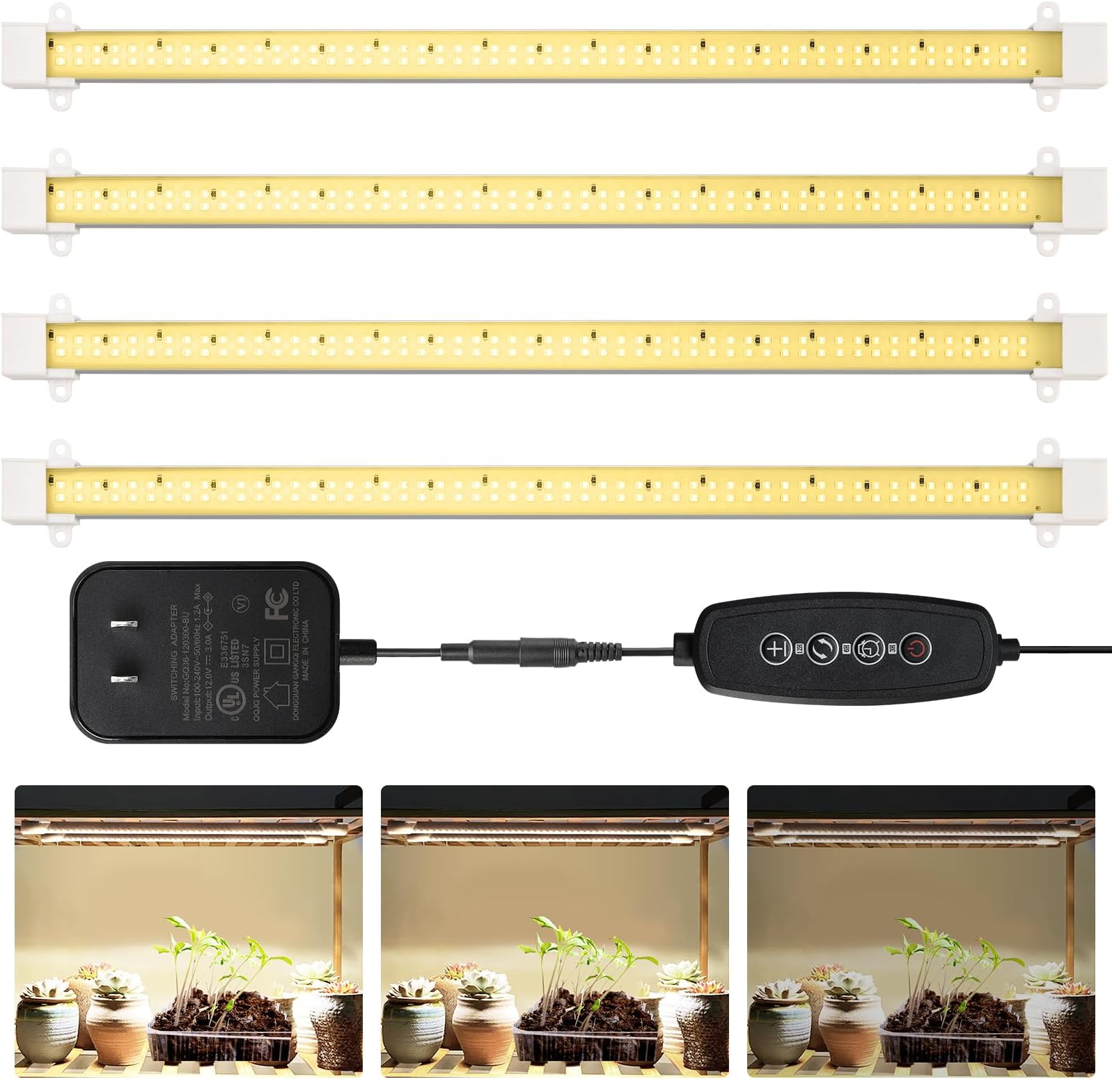 Amazon.com: Mosthink Grow Lights for Indoor Plants Full Spectrum, 16 ...