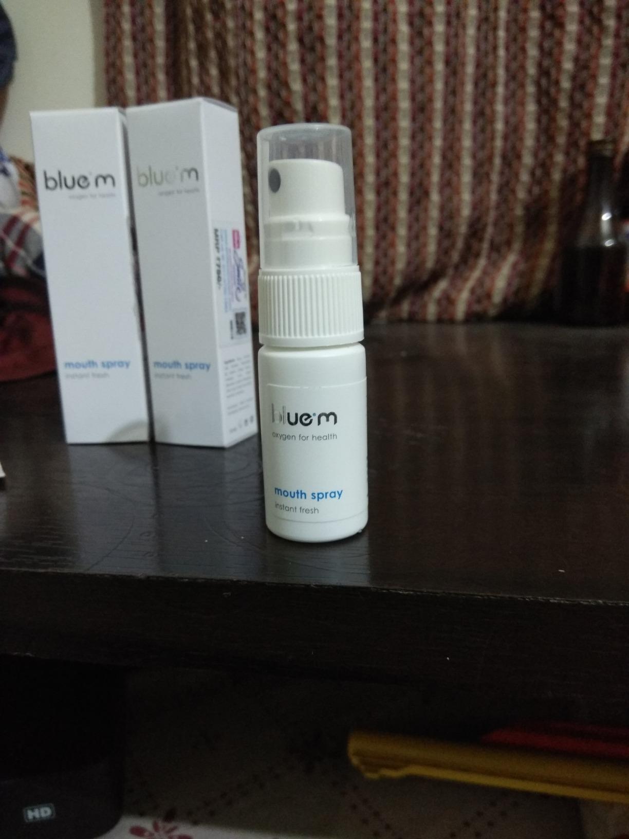 BlueM Mouth Spray - Breath Freshener - 15ml - for Bad Breath - Instant ...