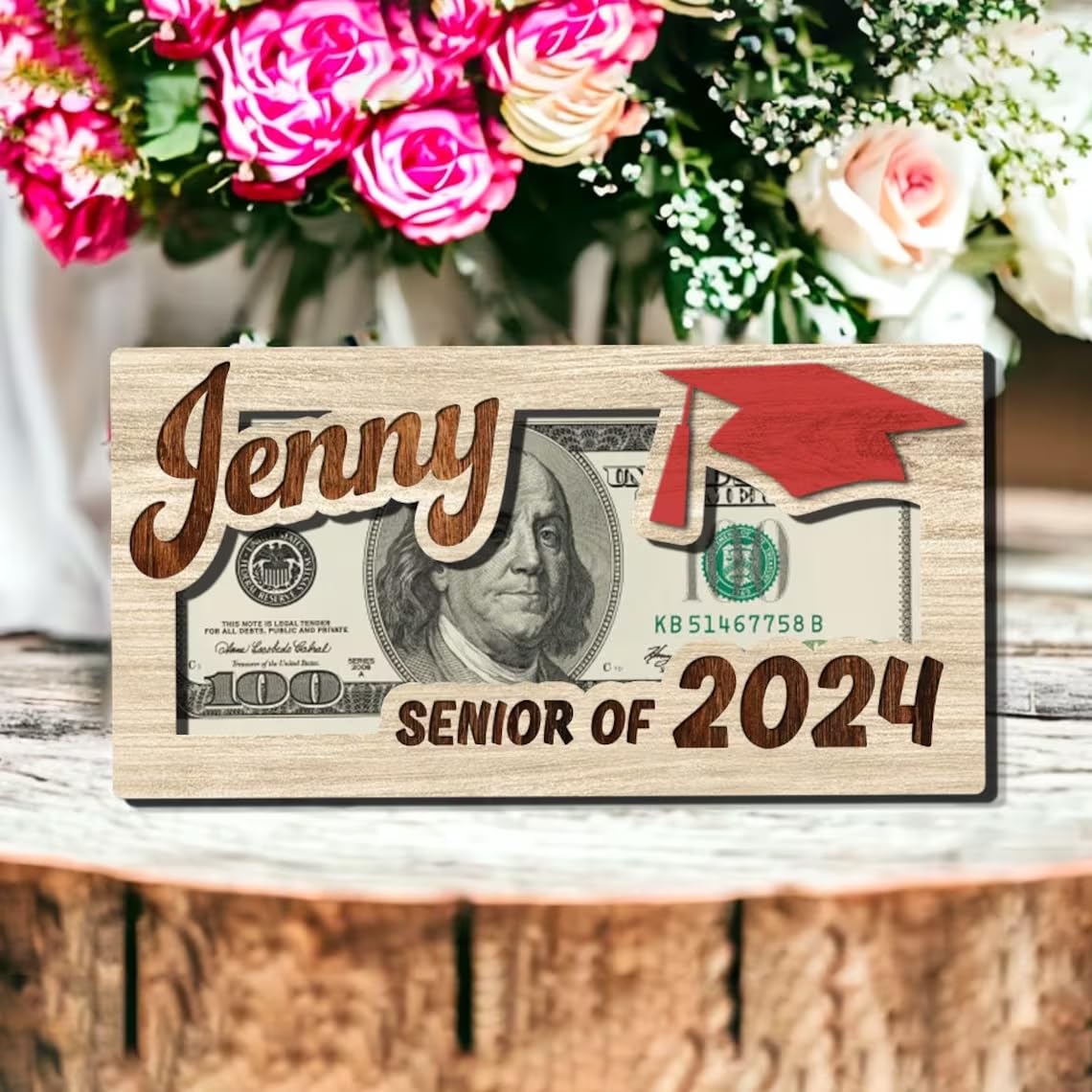 Amazon.com: MDPrints Personalized Graduation Money Holder, Name ...