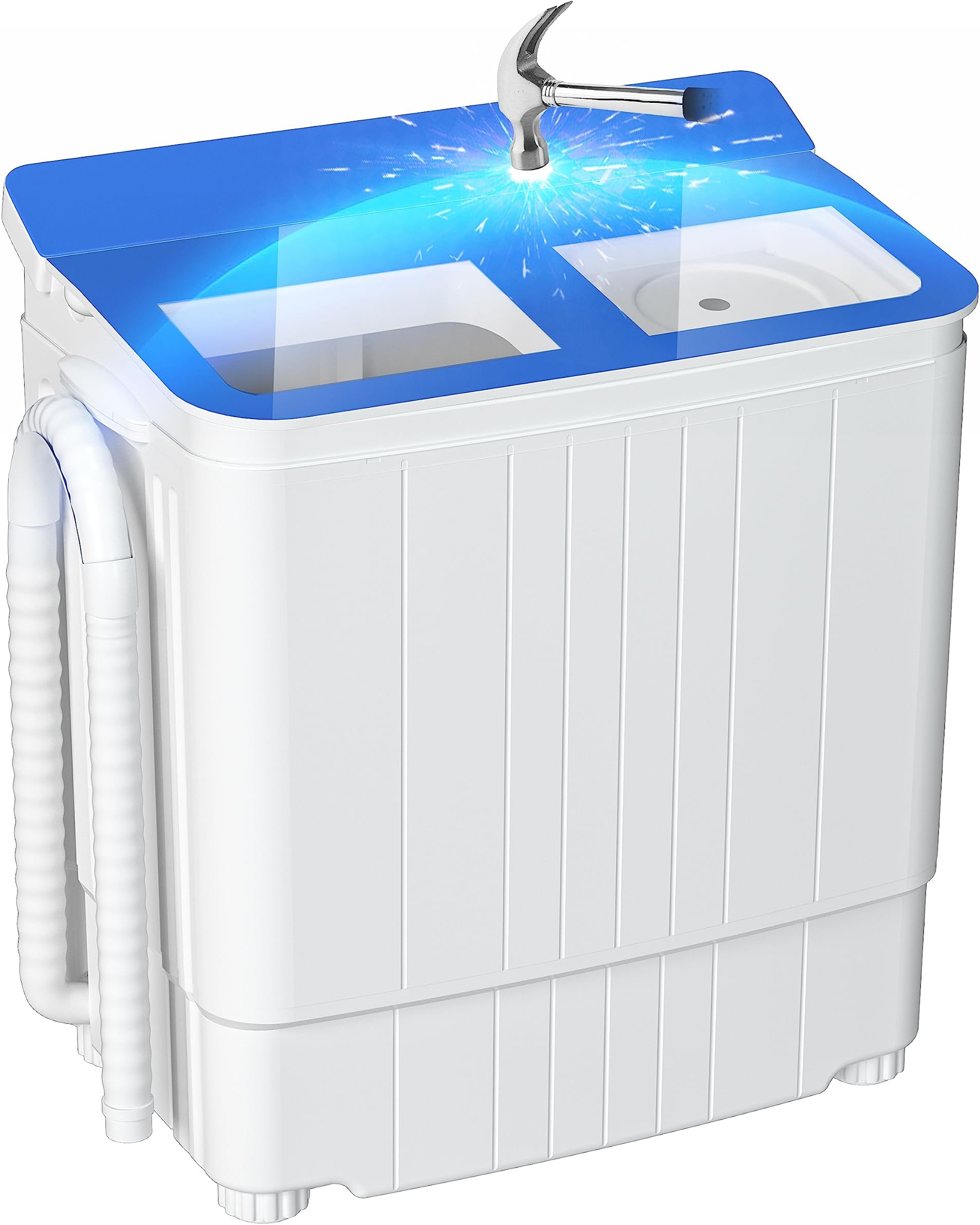 Amazon.com: Portable Washing Machine - 28Lbs Compact Twin Tub Washer ...
