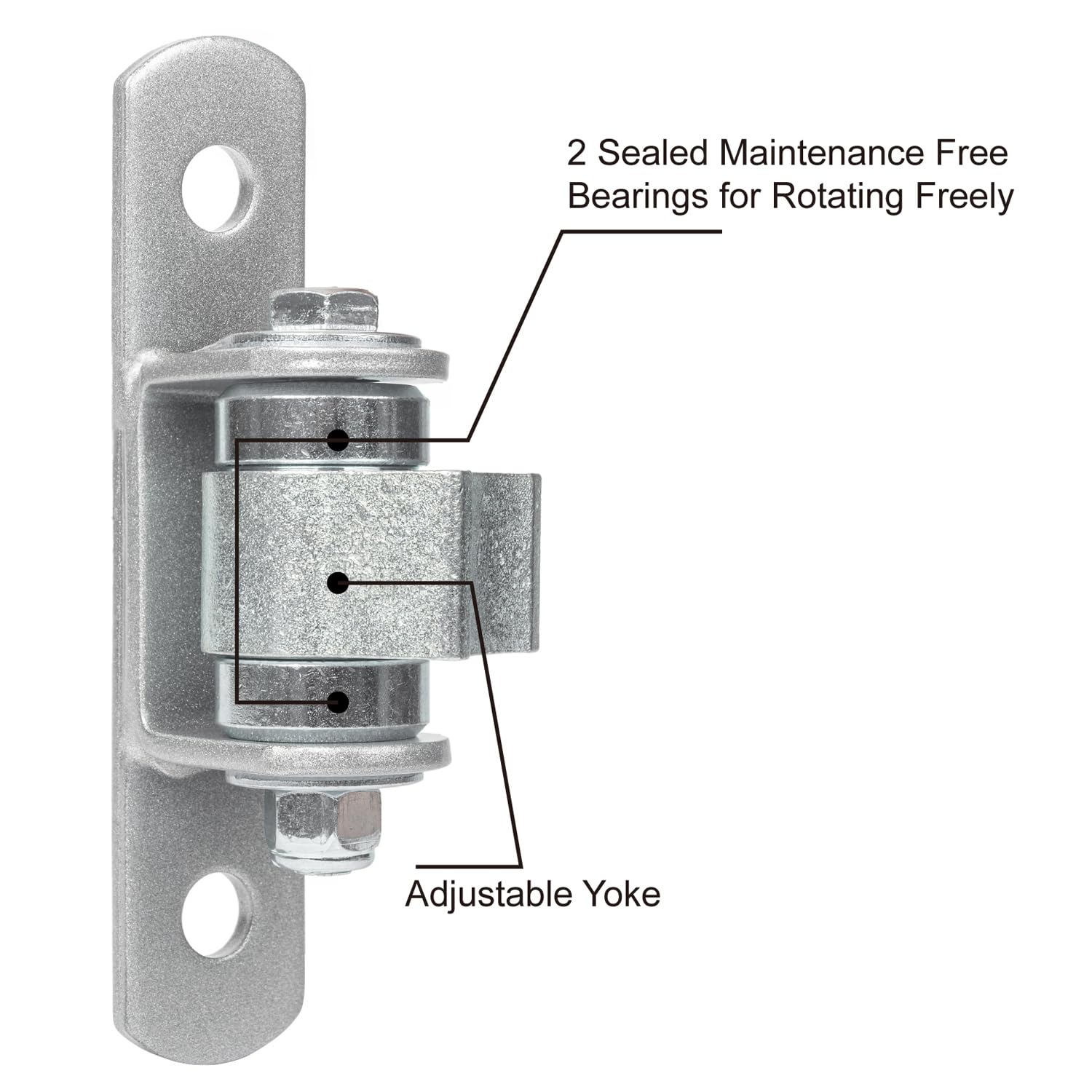 Snapklik.com : Gudwells Heavy Duty Two Sealed Bearing Gate Hinge Weld ...