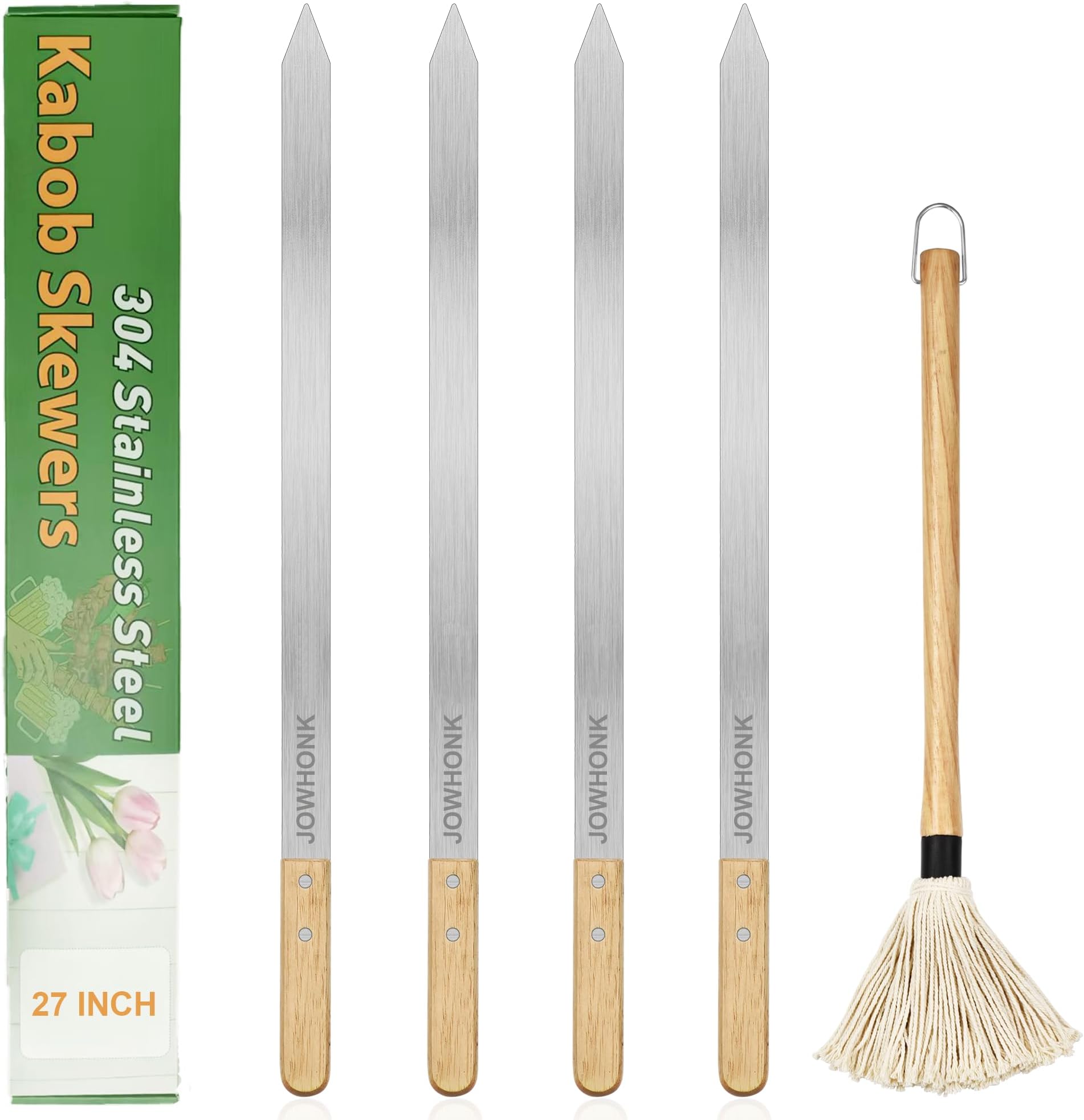 Amazon.com : Gaucho Combo - Set of 8 Brazilian Skewers for BBQ 28 ...