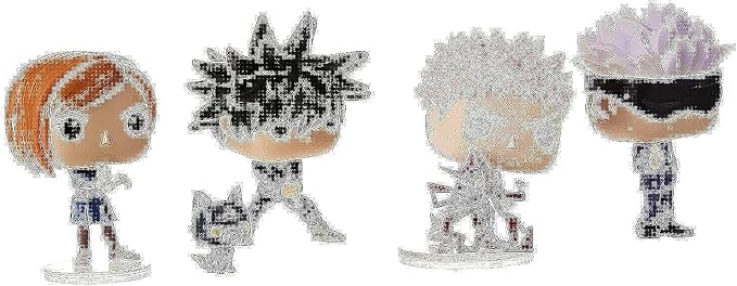 Amazon.com: Funko Jujutsu Kaisen - US Exclusive Pop! Vinyl 4-Pack ...