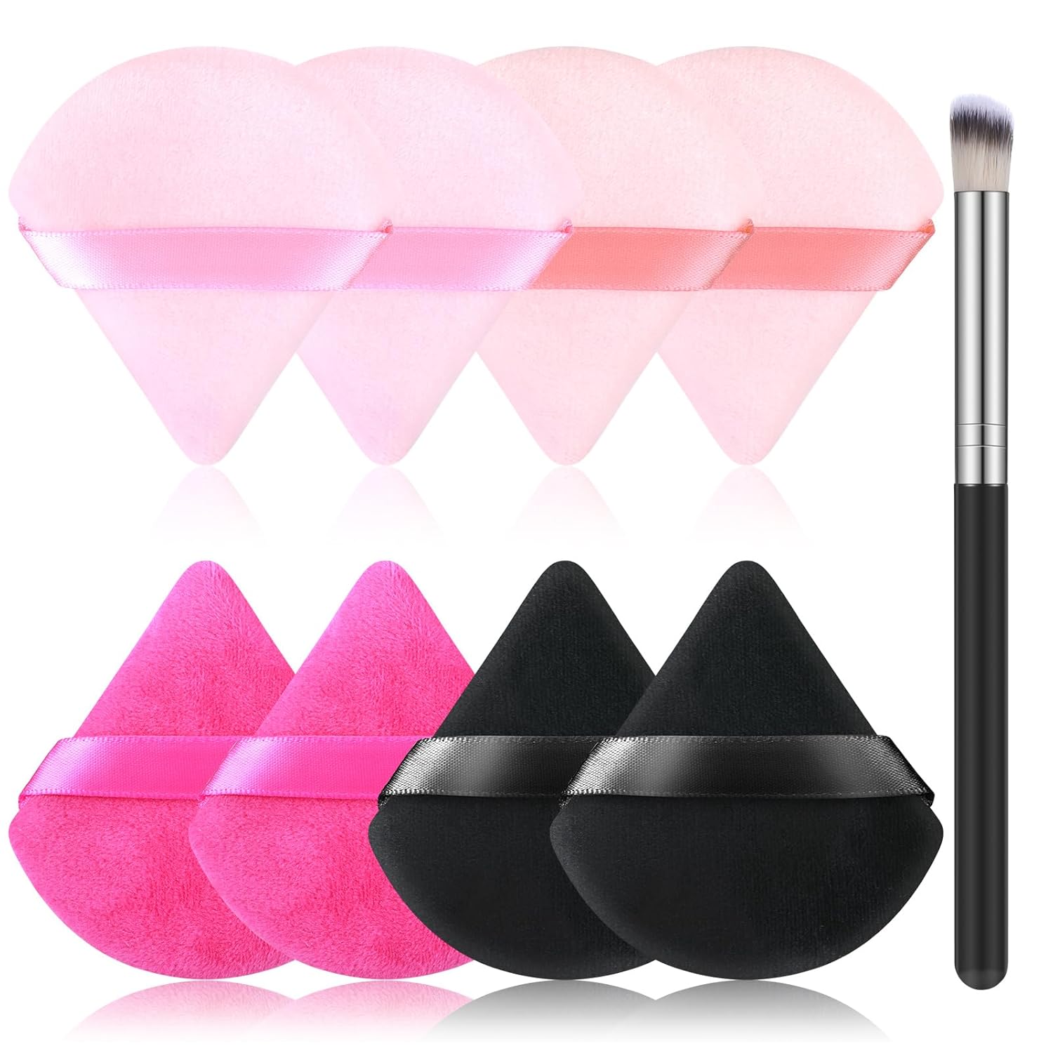 Amazon.com: auroray 8 PCS Triangle Powder Puffs Face Makeup Setting ...