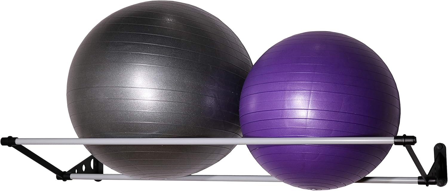 Amazon.com: Wall Storage Rack for Exercise/Yoga/Stability Balls 25 Cm ...