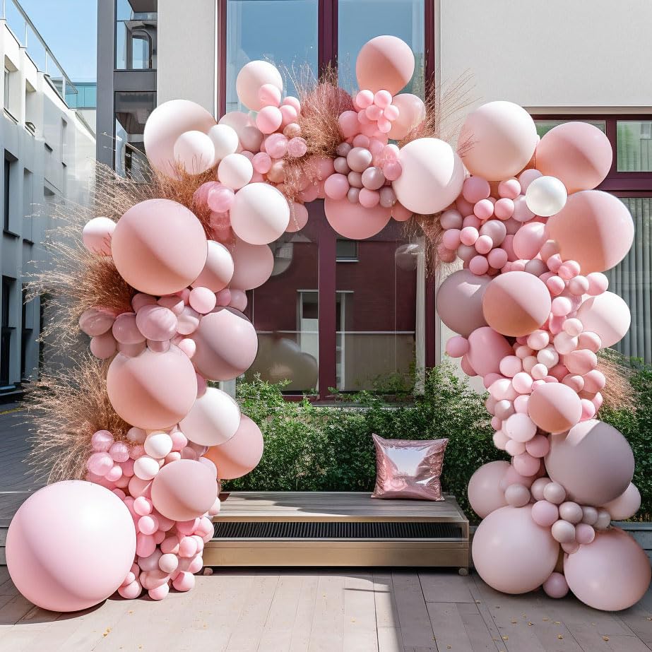 Amazon.com: Pink Balloons Light pink Balloon Garland Pastel Pink ...