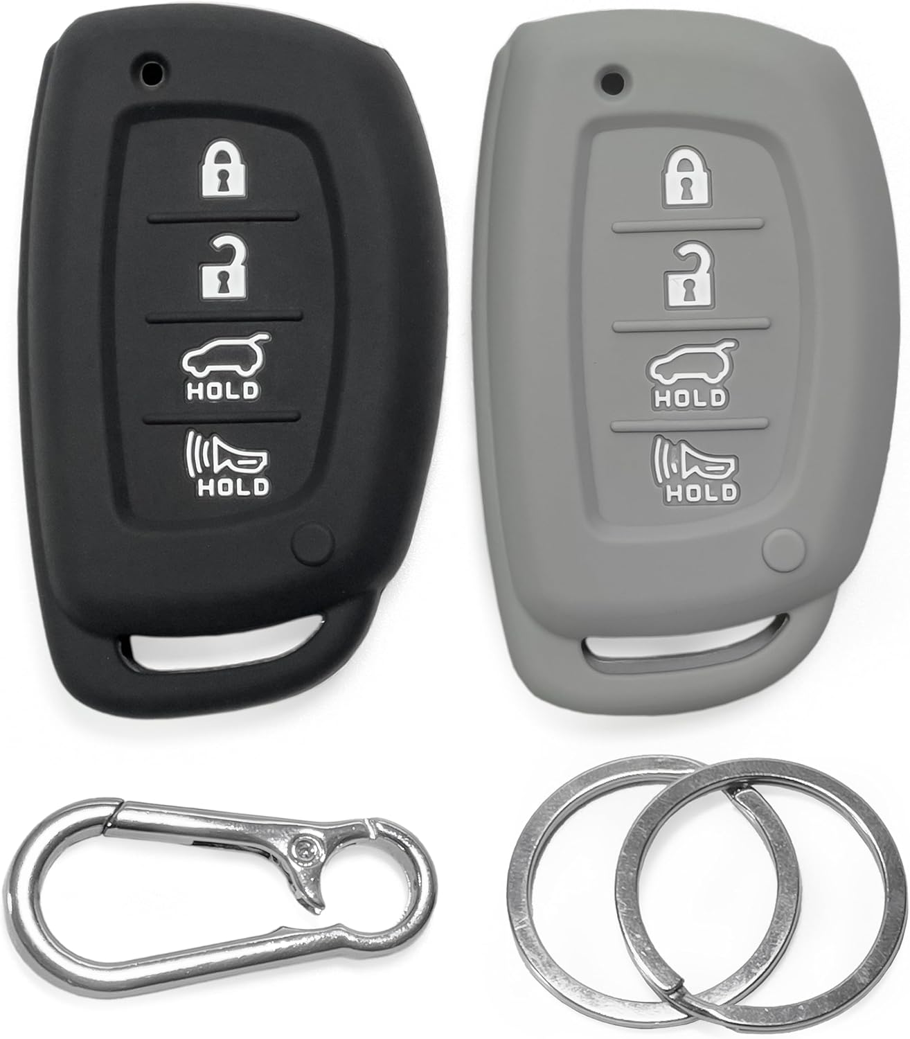 Amazon.com: 2-Pack Click&Fit Silicone Key Fob Covers Compatible with ...