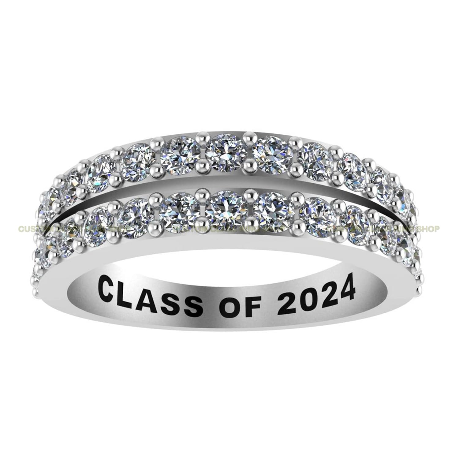 Custom High School and College Class Ring Sterling Silver 10K 14K Gold ...