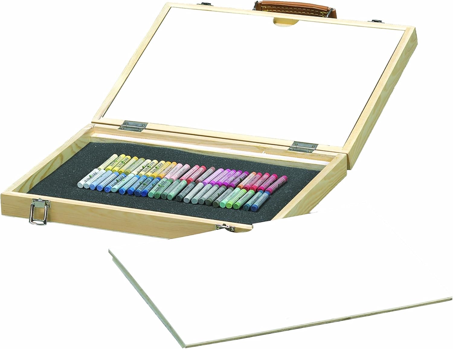 Martin Museum Travel Style Wooden Pastel Storage Case : Amazon.co.uk ...
