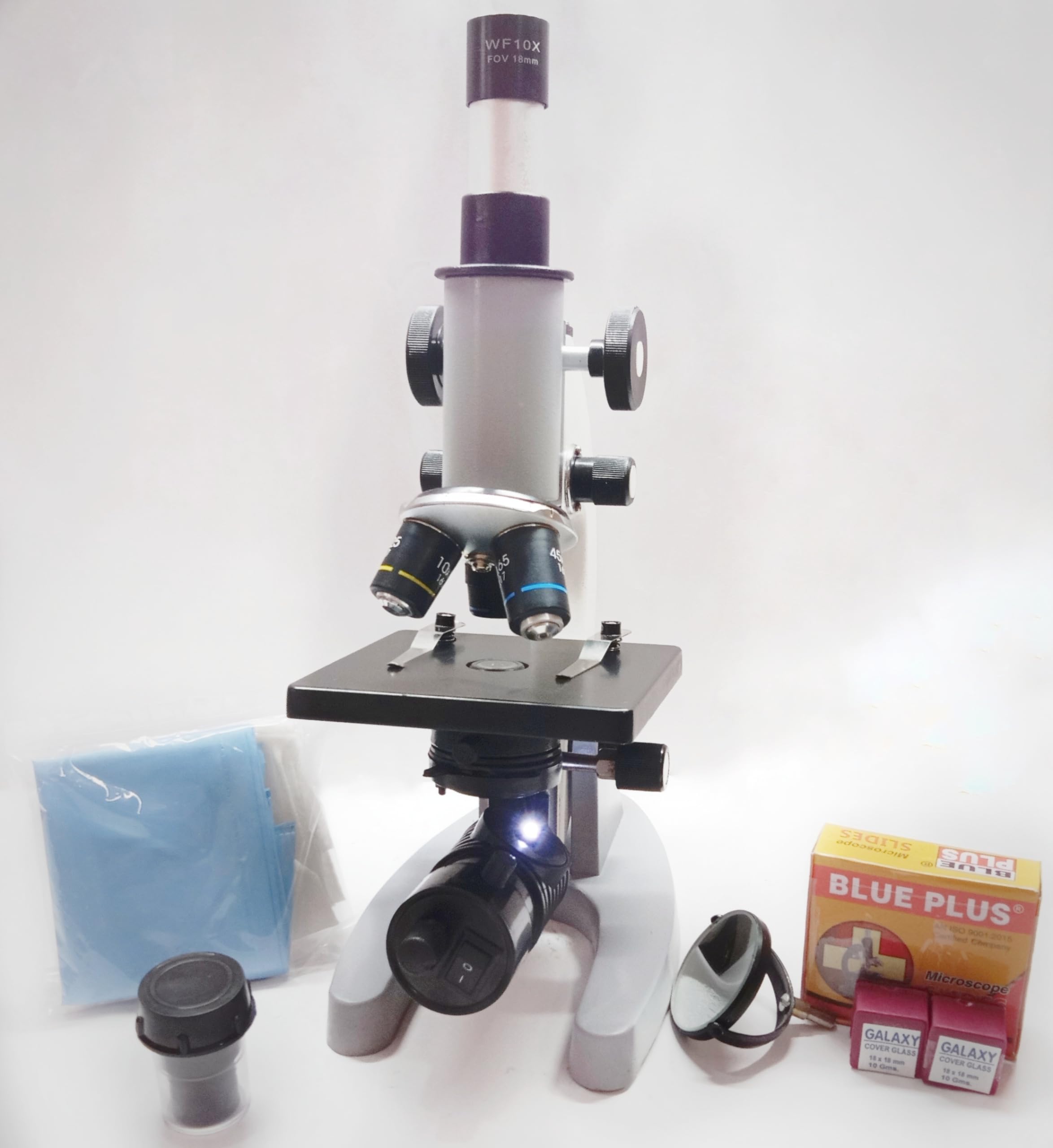 STUDENT COMPOUND MICROSCOPE MOVABLE CONDENSER 875X : Amazon.in ...