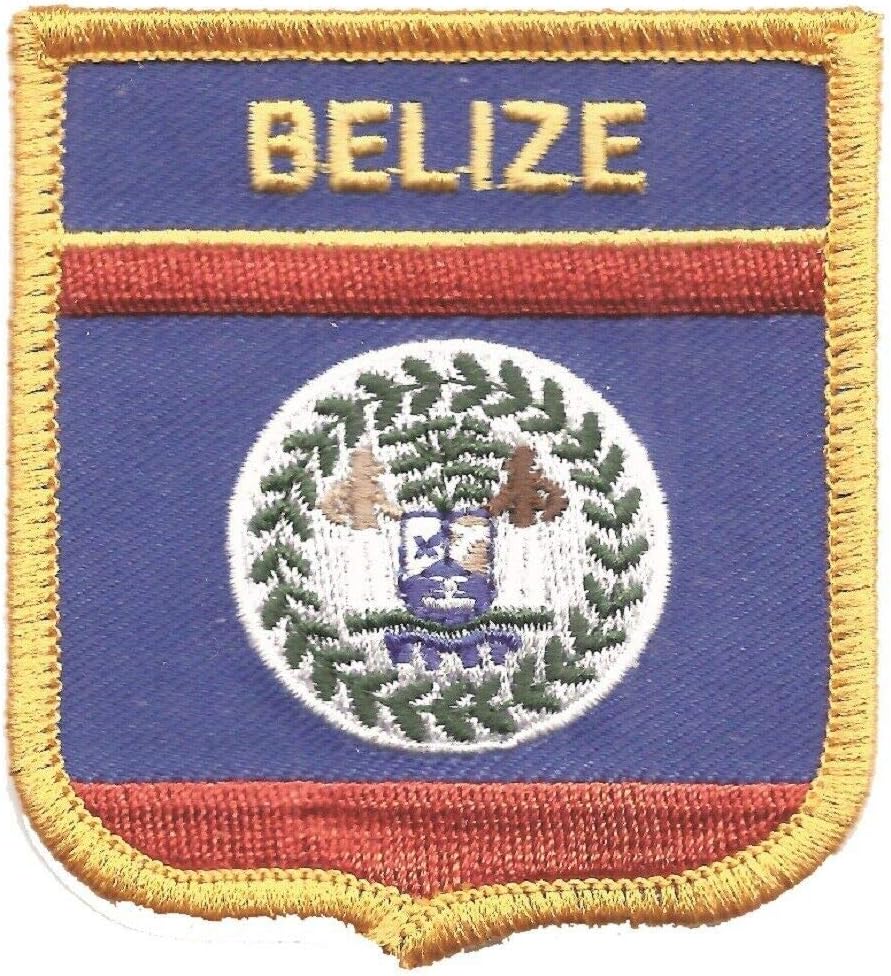 Amazon.com: Belize Flag Embroidered Sew or Iron on Patch Badge belizean National : Arts, Crafts ...