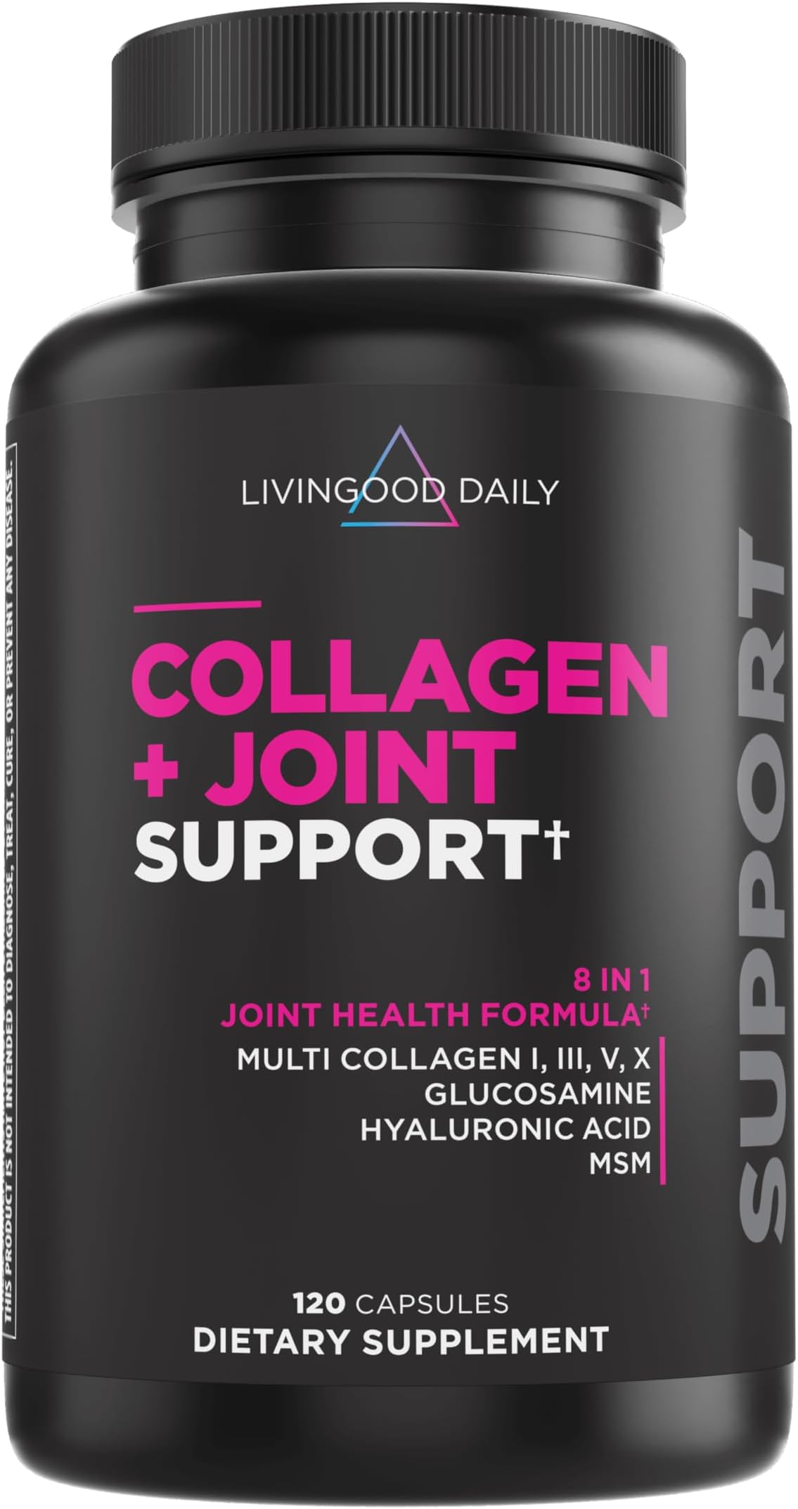 Amazon.com: Livingood Daily Collagen Peptides + Joint Support, 120 Capsules - Multi Collagen ...