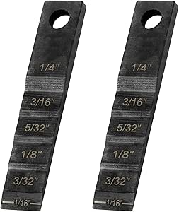 Amazon.com: 2130 Small Pipe Spacer Wedge Stepped Gauge, 3/4" x 4" Step ...