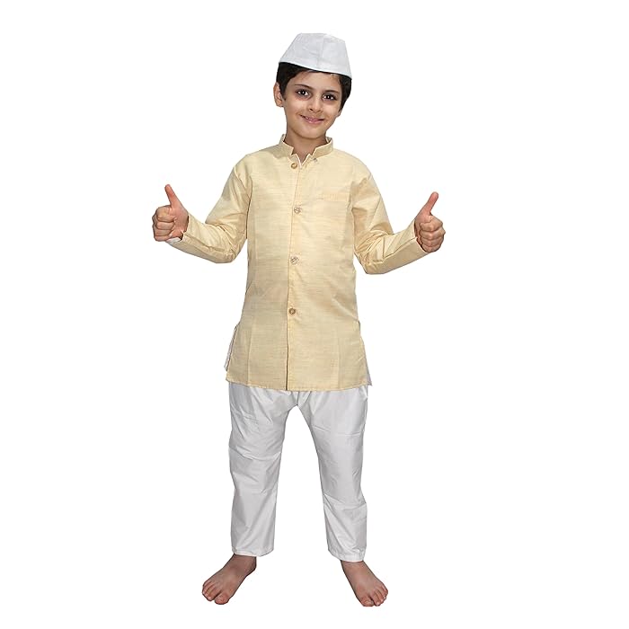 Buy Kaku Fancy Dresses National Hero/Freedom Fighter Nehru Ji Costume ...