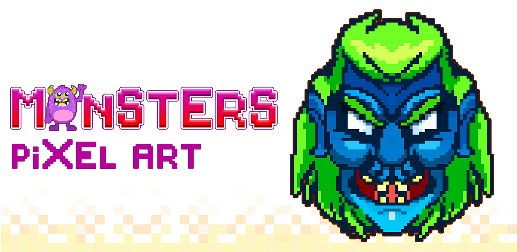 Monsters Color By Number - Pixel Art No. Color Book:Amazon.com:Appstore ...