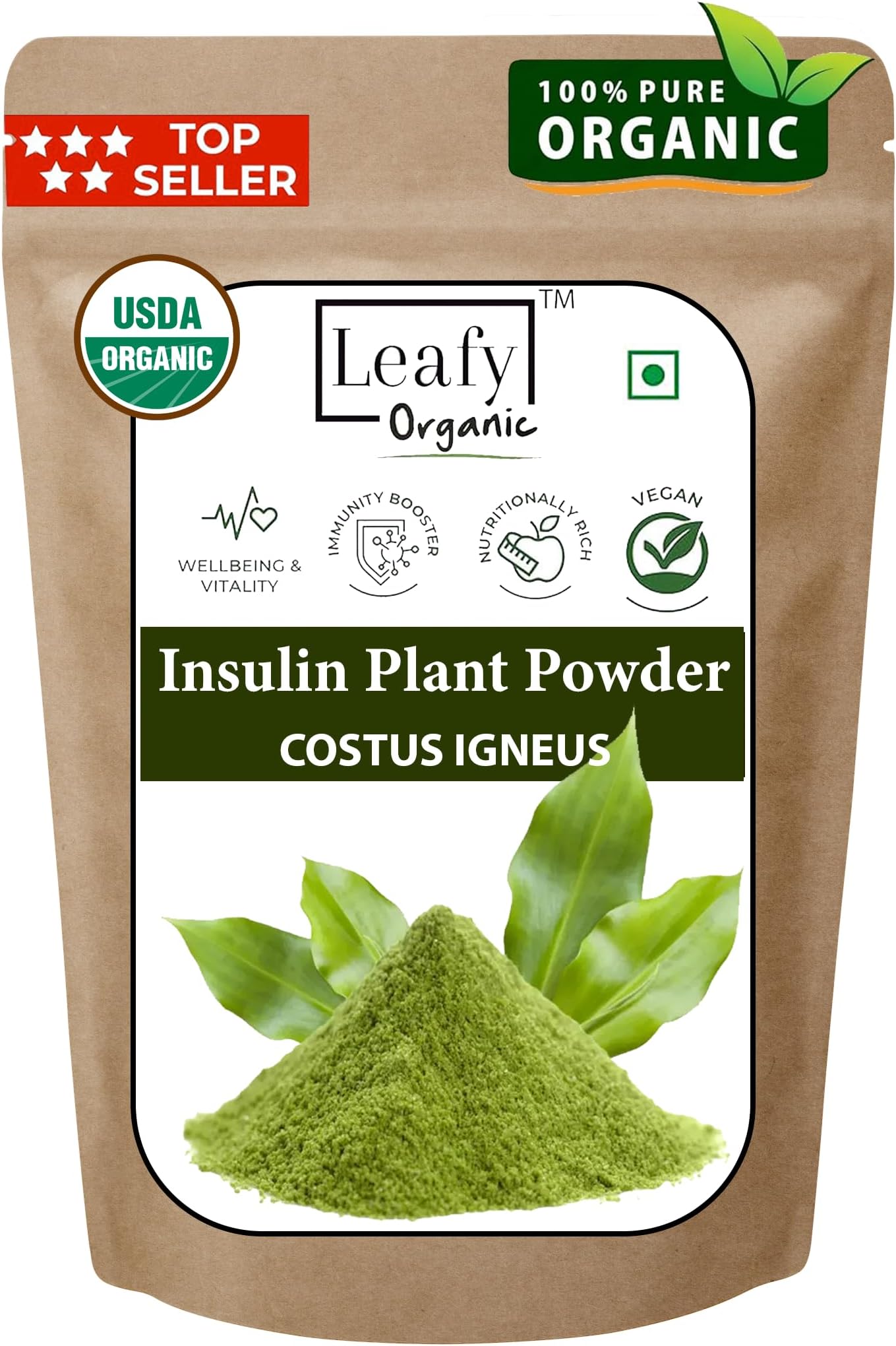 Amazon.com: ORGANOPLEX - Insulin Plant Powder (Costus Igneus), 100% ...
