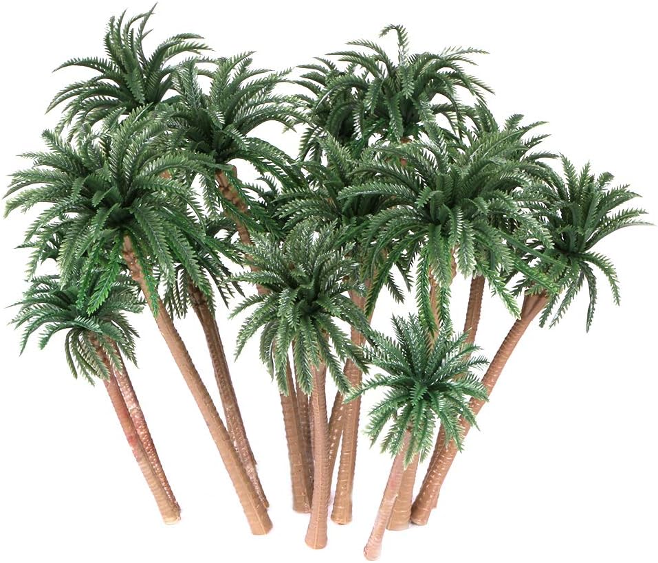 Amazon.com: Ymeibe 15Pcs Miniature Palm Trees Decor Diorama Layout ...