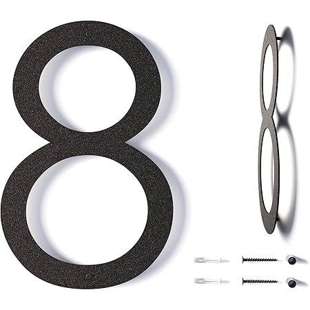 Amazon.com: 12 Inch Modern Floating House Numbers for Outside | Large ...