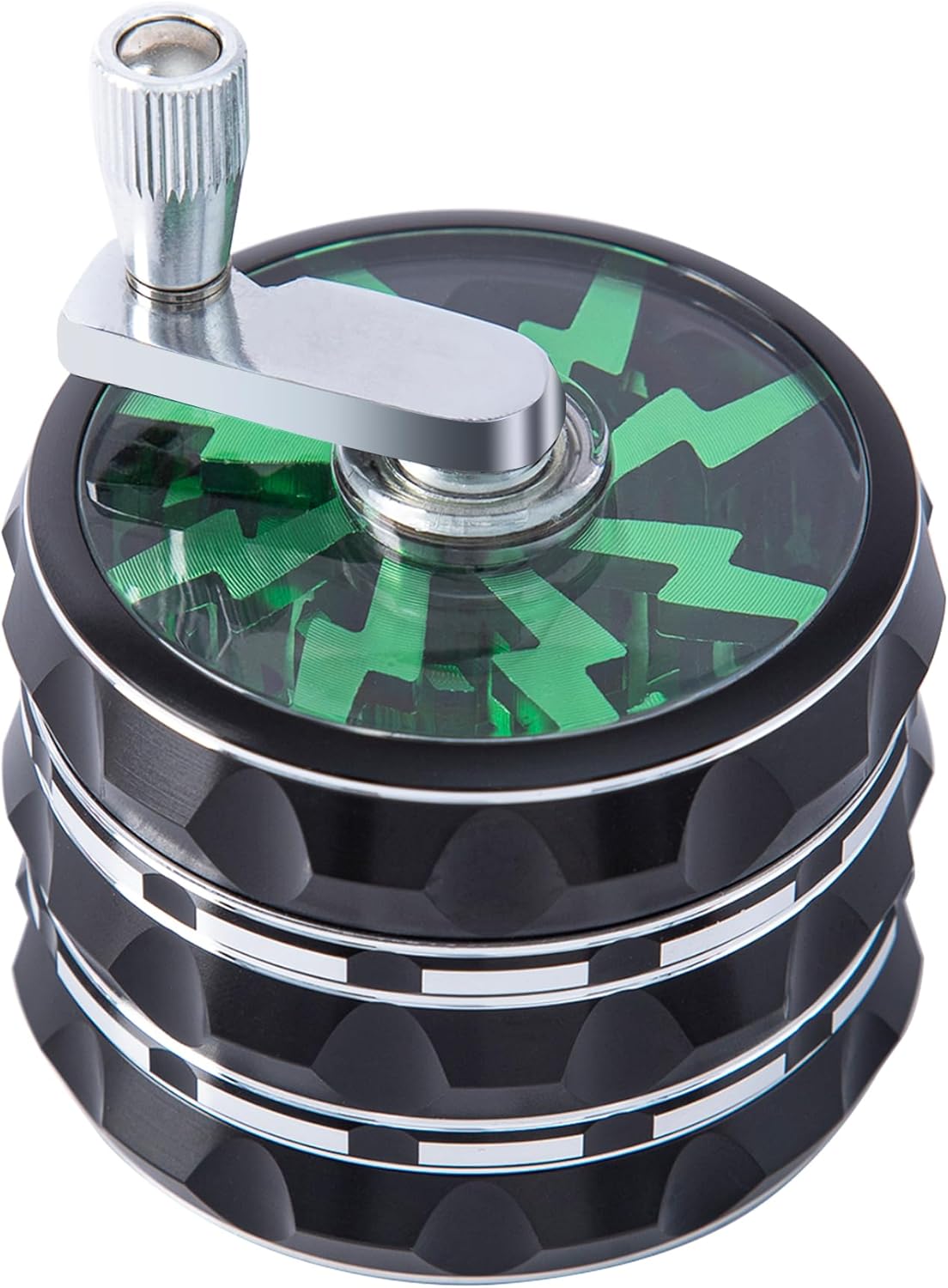 Amazon.com: VRUPINZE 2.5 inch Hand Crank Aluminium Large Grinder with ...