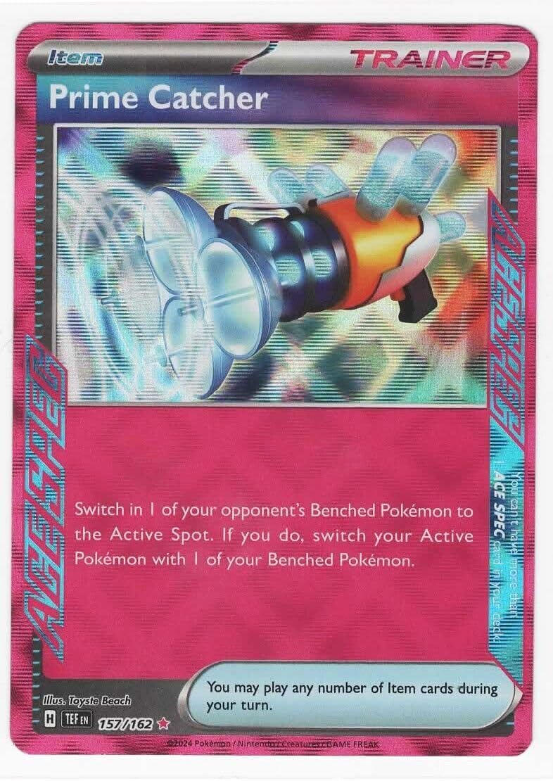 Amazon.com: Pokemon – Prime Catcher 157/162 - Temporal Forces – Ace ...