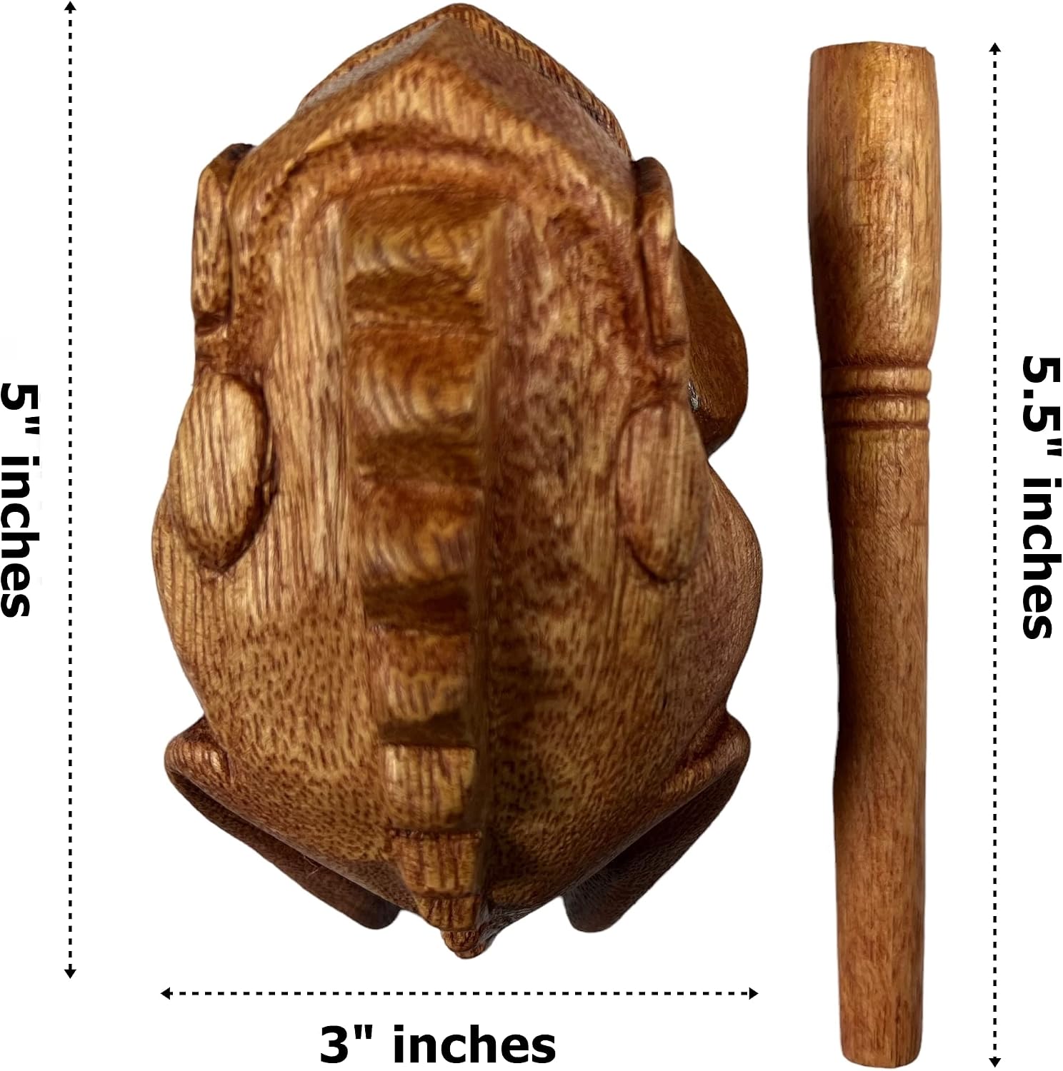 NUTTA – Escarcha de guiro de madera de 5 pulgadas, instrumento musical ...
