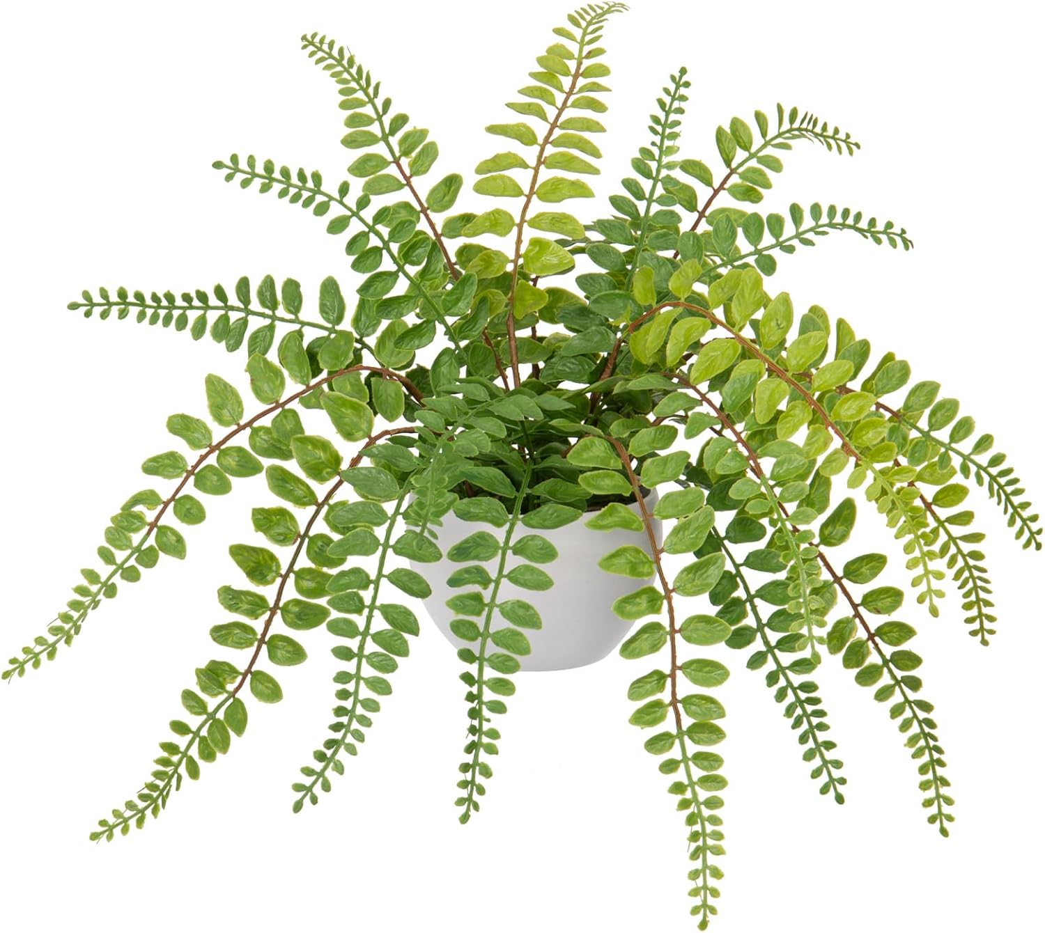 Amazon.com: Hollyone Artificial Fern Potted Plant for Outdoors Indoors ...