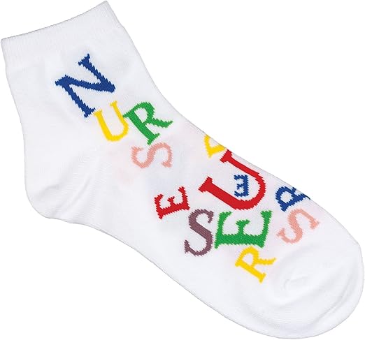 Amazon.com: Prestige Medical 377-can Colored Alphabet Nurse Socks ...